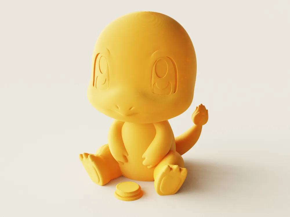 Charmander Coin Bank - Free 3D Print Model - MakerWorld