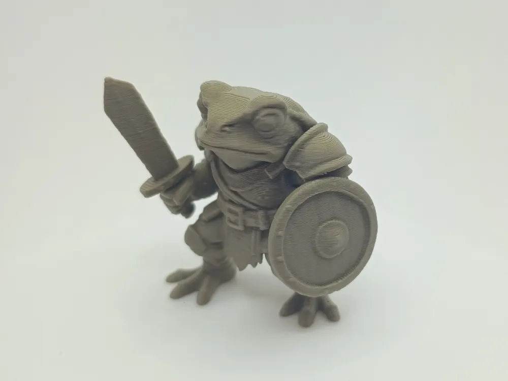Frog Warrior with Shield and Sword by Go3D MakerWorld: Download Free 3D ...