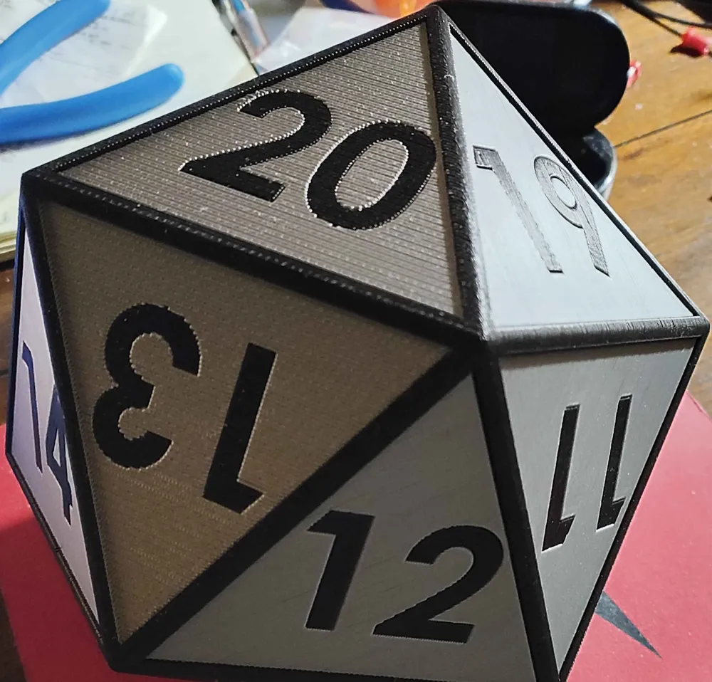 D20 Spindown Deckbox Holder by MasterGamer56 - MakerWorld