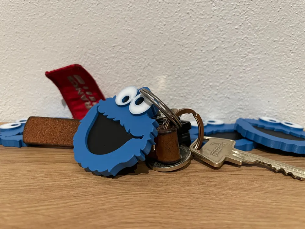 Cookie Monster Keychain by mathiasdela - MakerWorld