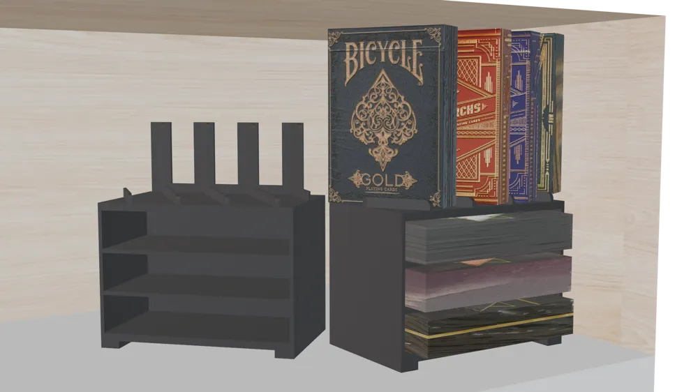 Playing Card Deck Display - Free 3D Print Model - MakerWorld