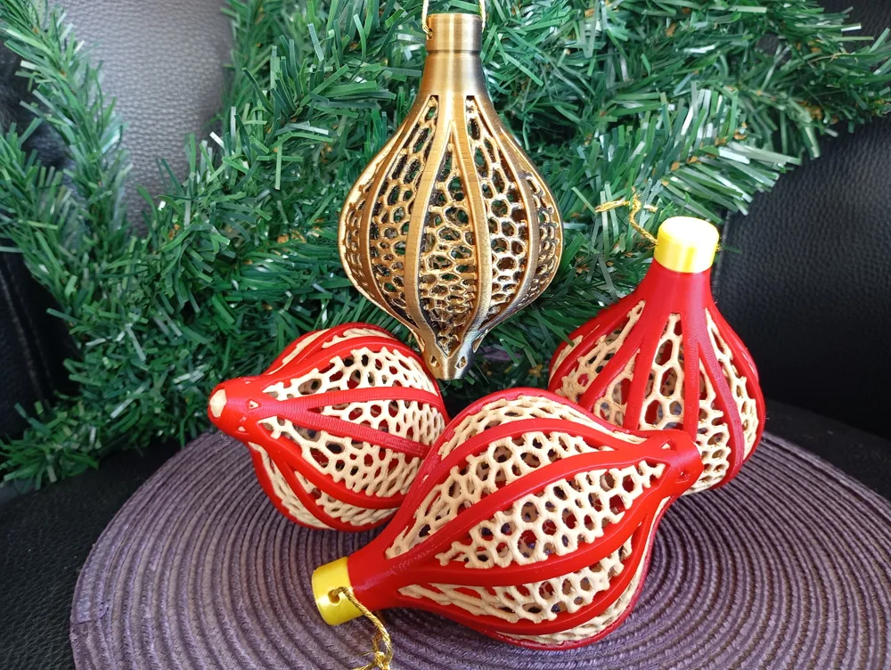 christmas voronoi ornament by orama3dvibes MakerWorld: Download Free 3D ...