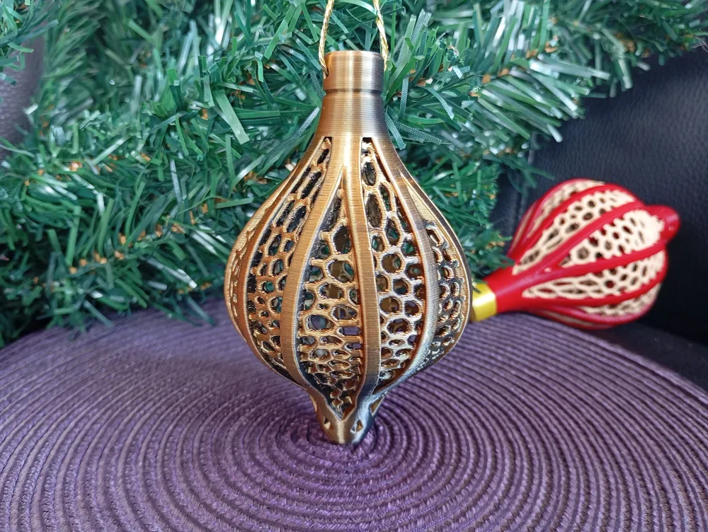 christmas voronoi ornament by orama3dvibes MakerWorld: Download Free 3D ...