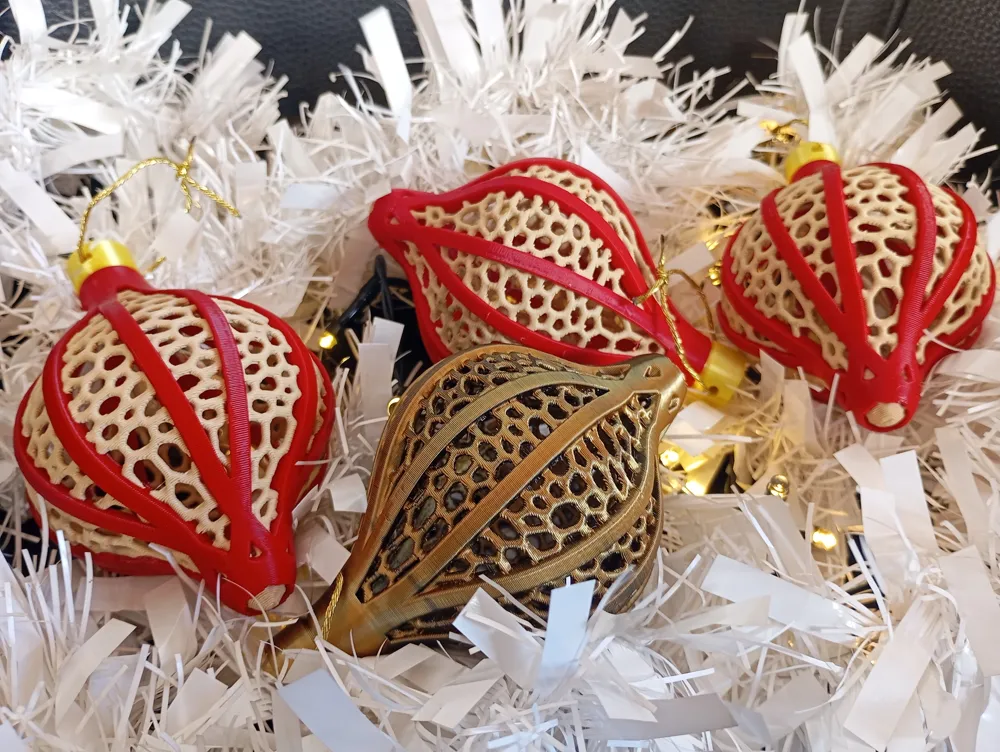 christmas voronoi ornament by orama3dvibes MakerWorld: Download Free 3D ...