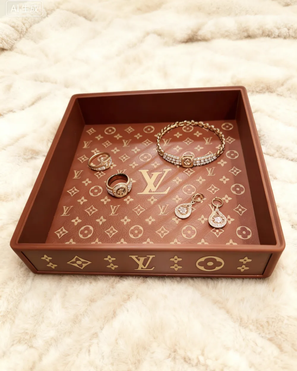 LV Monogram Jewelry Box/Square Model/Stackable - Free 3D Print Model ...