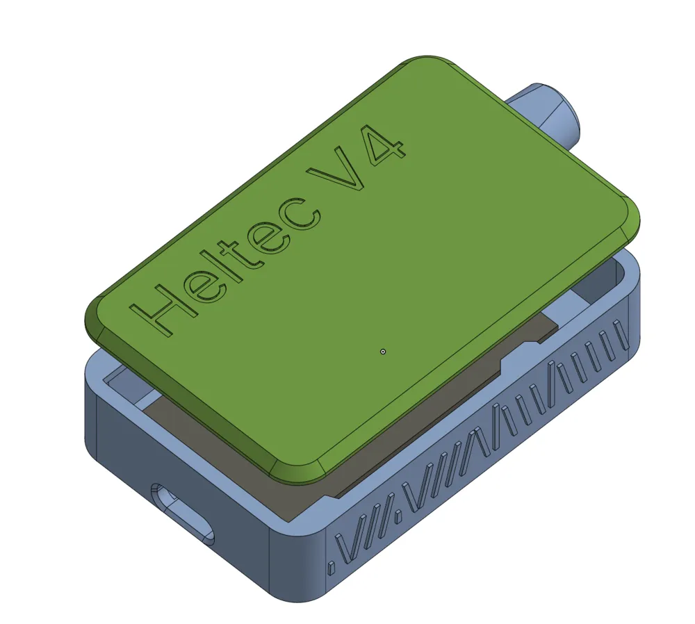 Mini-custodia Heltec V4 ESP32S3 + SX1262 Nodo - Modello di stampa 3D ...