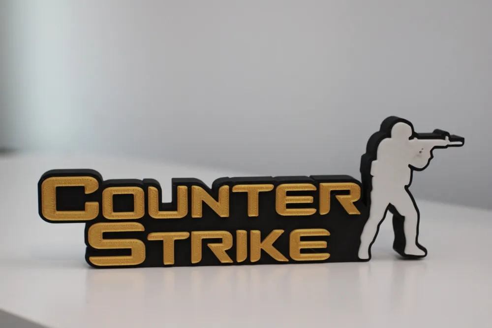 COUNTER STRIKE sign / logo (AMS / no AMS) by Benchymaker MakerWorld ...