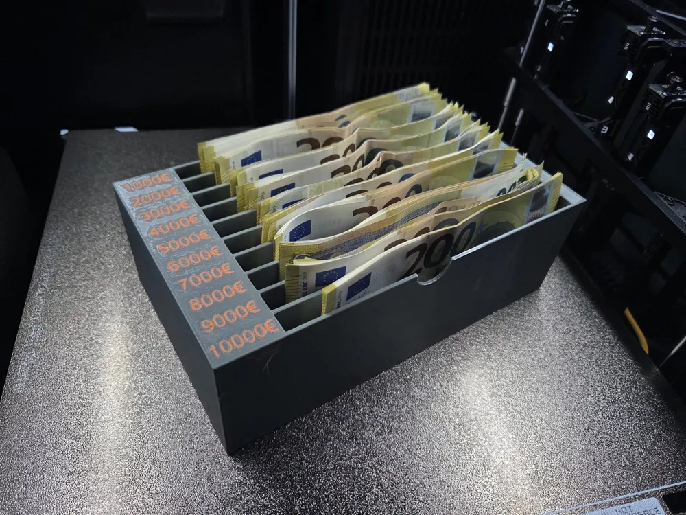 Banknote Storage Box V2 - Free 3D Print Model - MakerWorld
