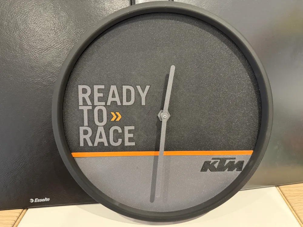 KTM Wall Clock - Free 3D Print Model - MakerWorld