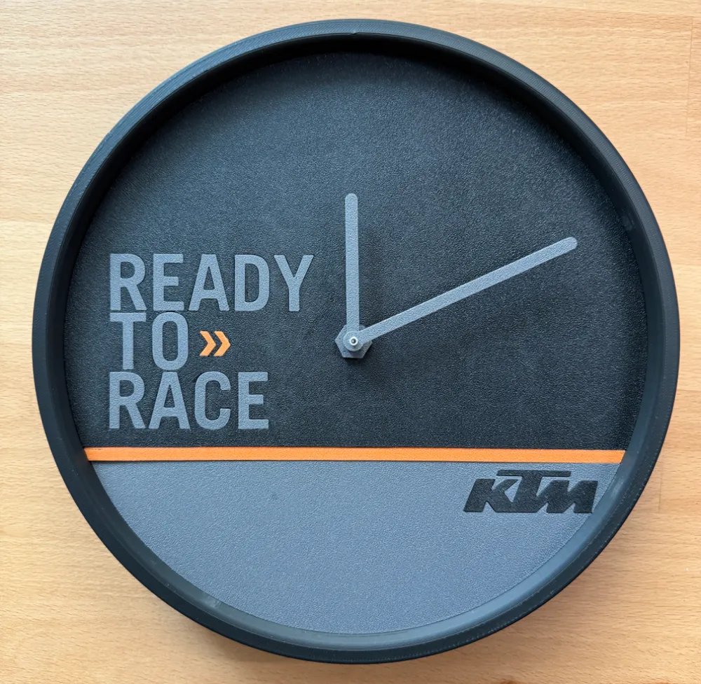 KTM Wall Clock by a_claaa MakerWorld: Download Free 3D Models