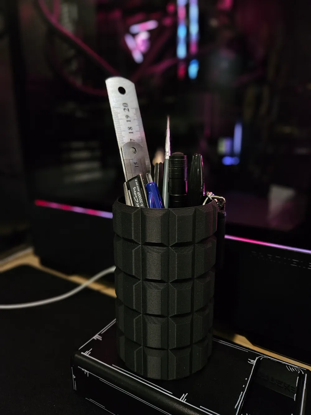 Black Ops Tactical Stationery holder. by Caziuz Designs - MakerWorld