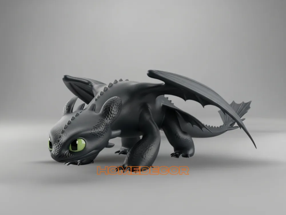 Toothless by HomeDecor MakerWorld: Download Free 3D Models