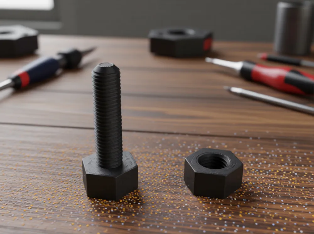 Customizable Screw & Nut for 10mm holes, smooth - Free 3D Print Model ...
