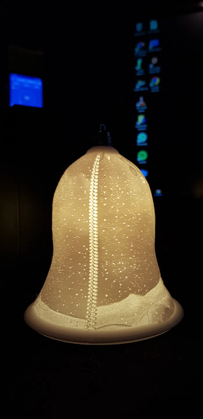 Christmas Lithophane Bell Decoration by luke - MakerWorld
