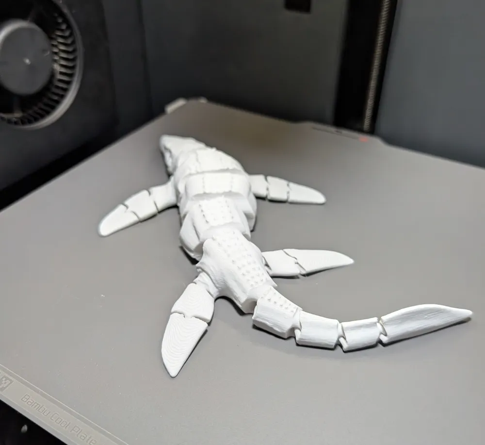 Realistic Articulated Mosasaur Flexi - Free 3D Print Model - MakerWorld