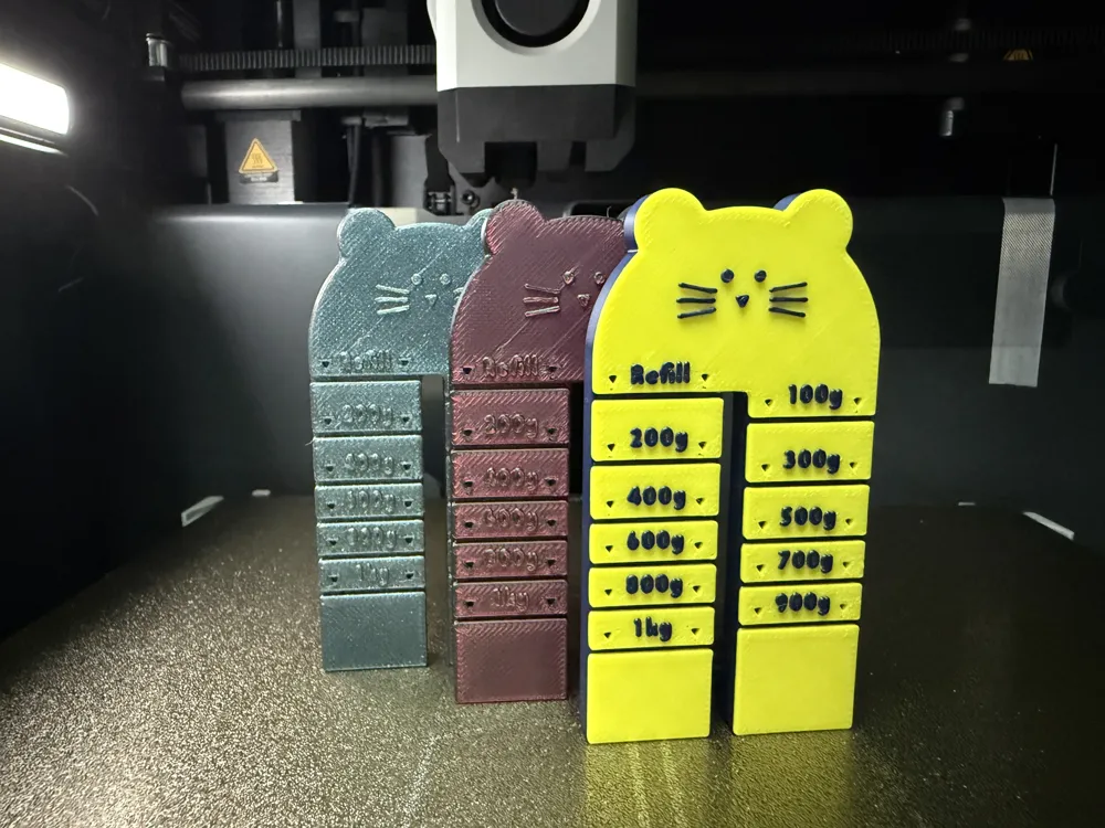 Filament Spool Gauge – Animal Edition by TakeTheATrain MakerWorld ...