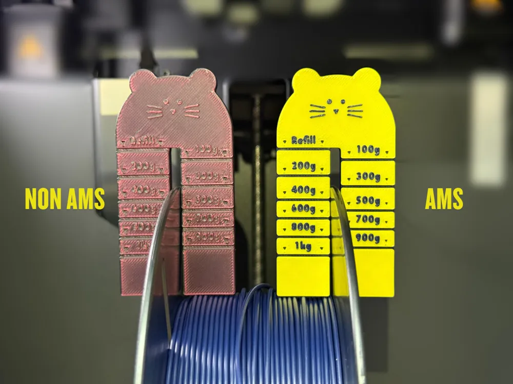 Filament Spool Gauge – Animal Edition - Free 3D Print Model - MakerWorld