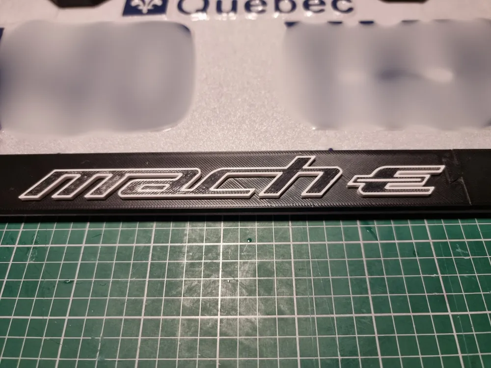 License Plate Frame/Cover for Mustang Mach-e EV by innovUX MakerWorld: Download Free 3D Models