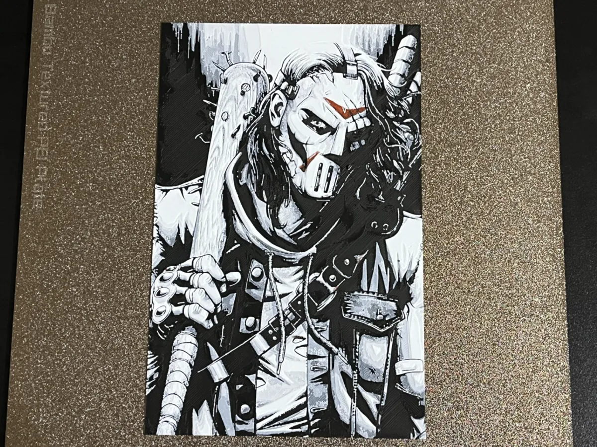 Casey Jones Ninja Turtles Hueforge - Free 3D Print Model - MakerWorld
