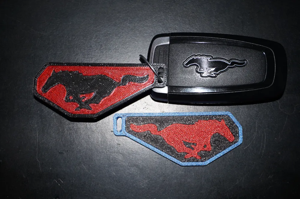 Ford Mustang keyring - 3 colors by Estriam - MakerWorld