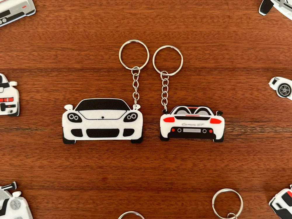 Porsche Carrera GT Double Sided Keychain by FilumStudios MakerWorld ...