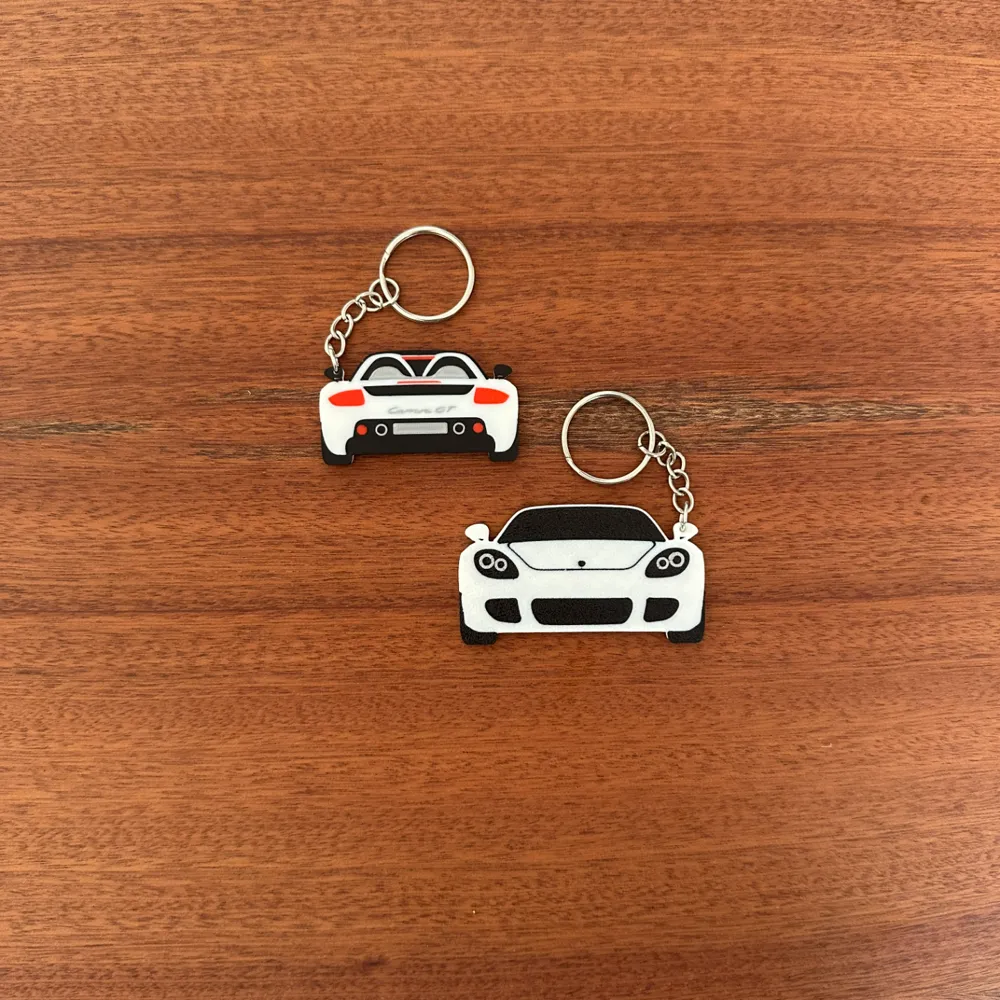 Porsche Carrera GT Double Sided Keychain by FilumStudios - MakerWorld