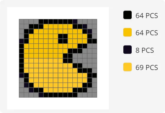 PACMAN Pixel Art Puzzle by SabriMe MakerWorld: Download Free 3D Models