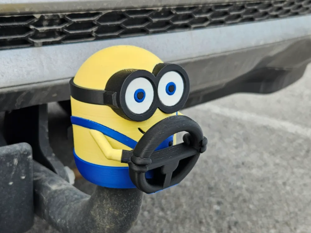 Minion -like towbar / Tow / Hitch Ball cover - Free 3D Print Model ...