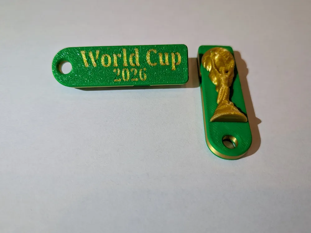 World Cup 2026 Whistle Keychain (2 & 4 Colors) - Free 3D Print Model ...