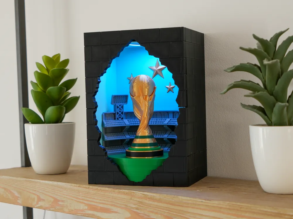 World Cup - Broken Brick - Free 3D Print Model - MakerWorld
