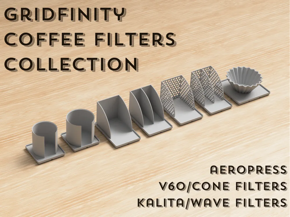 Ultimate Gridfinity Coffee Filter Collection by Erubesu ...