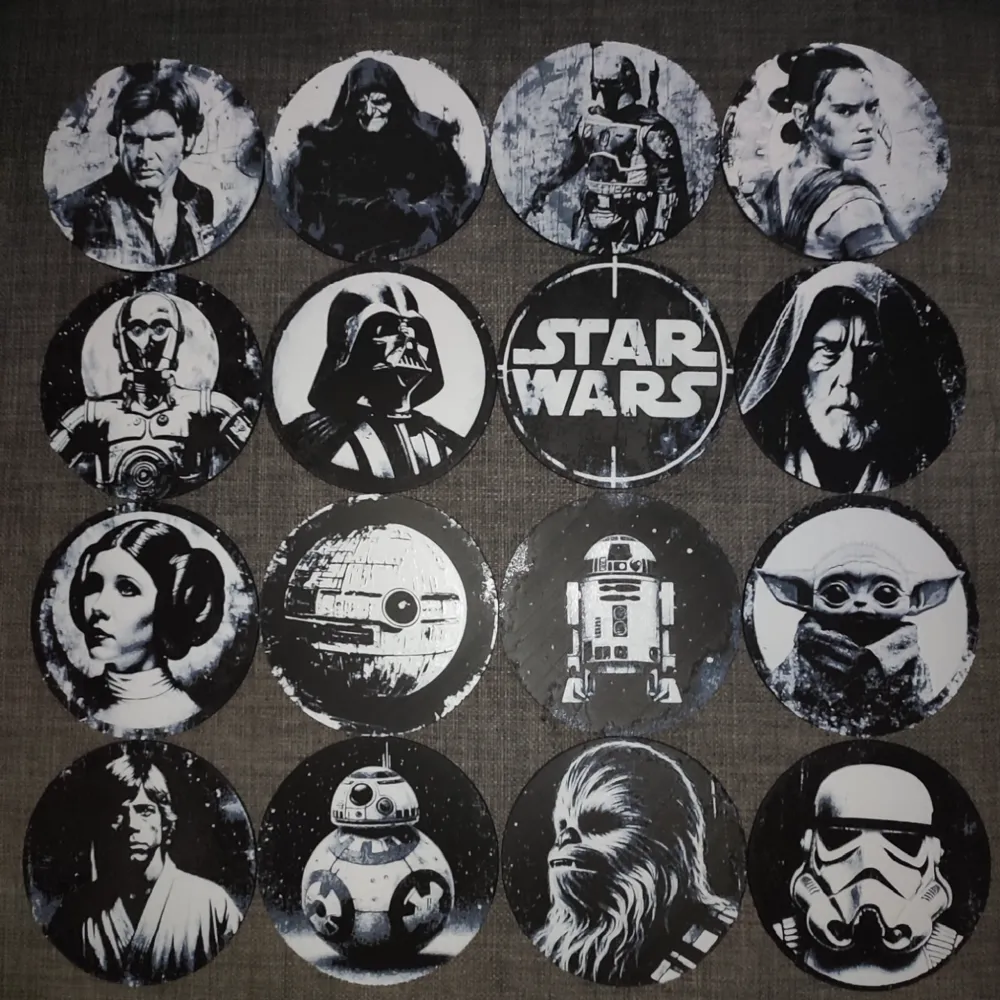 Star Wars Coaster Set by a.vdh_1983 MakerWorld: Download Free 3D Models