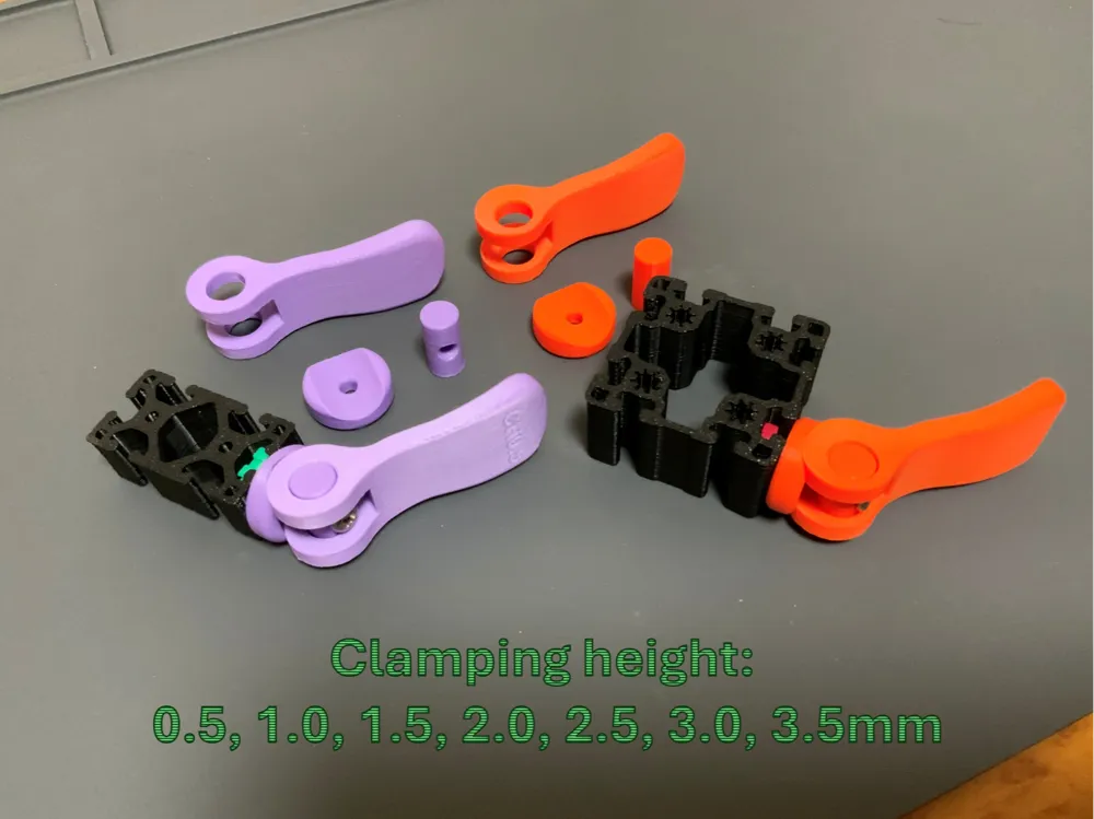 Cam lever - quick release clamp - Free 3D Print Model - MakerWorld