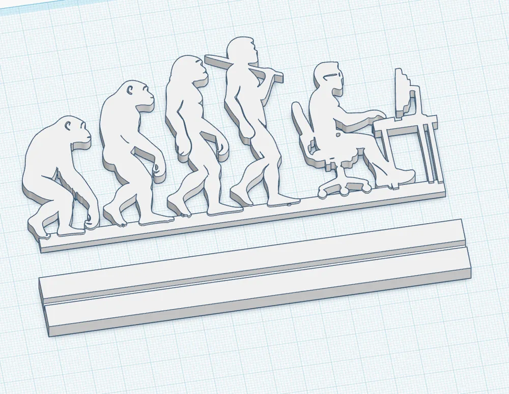 Human Evolution To It Engineer Free 3d Print Model Makerworld
