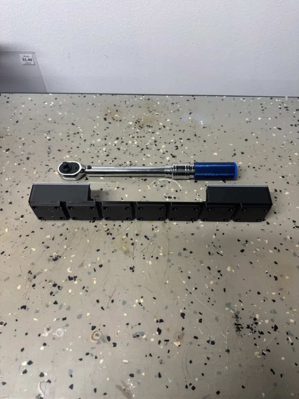 Gridfinity 1/4" Kobalt Torque Wrench Holder by Special_Name - MakerWorld