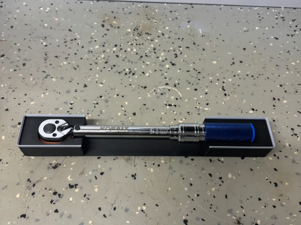 Gridfinity 1/4" Kobalt Torque Wrench Holder by Special_Name - MakerWorld