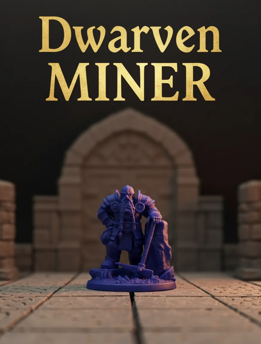 Dwarven Miner by Arwast MakerWorld: Download Free 3D Models