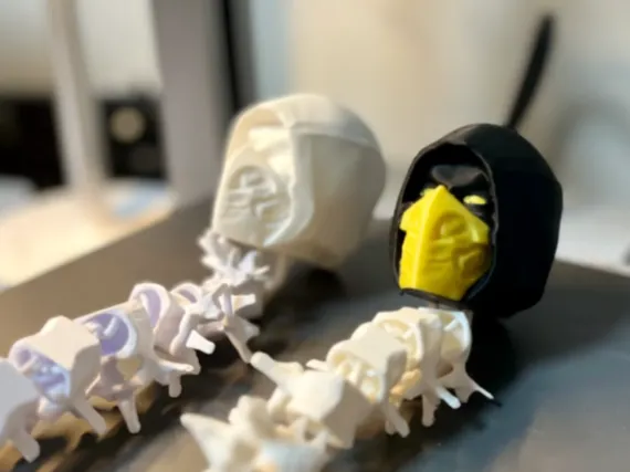 Articulated Scorpion head and spine - Free 3D Print Model - MakerWorld