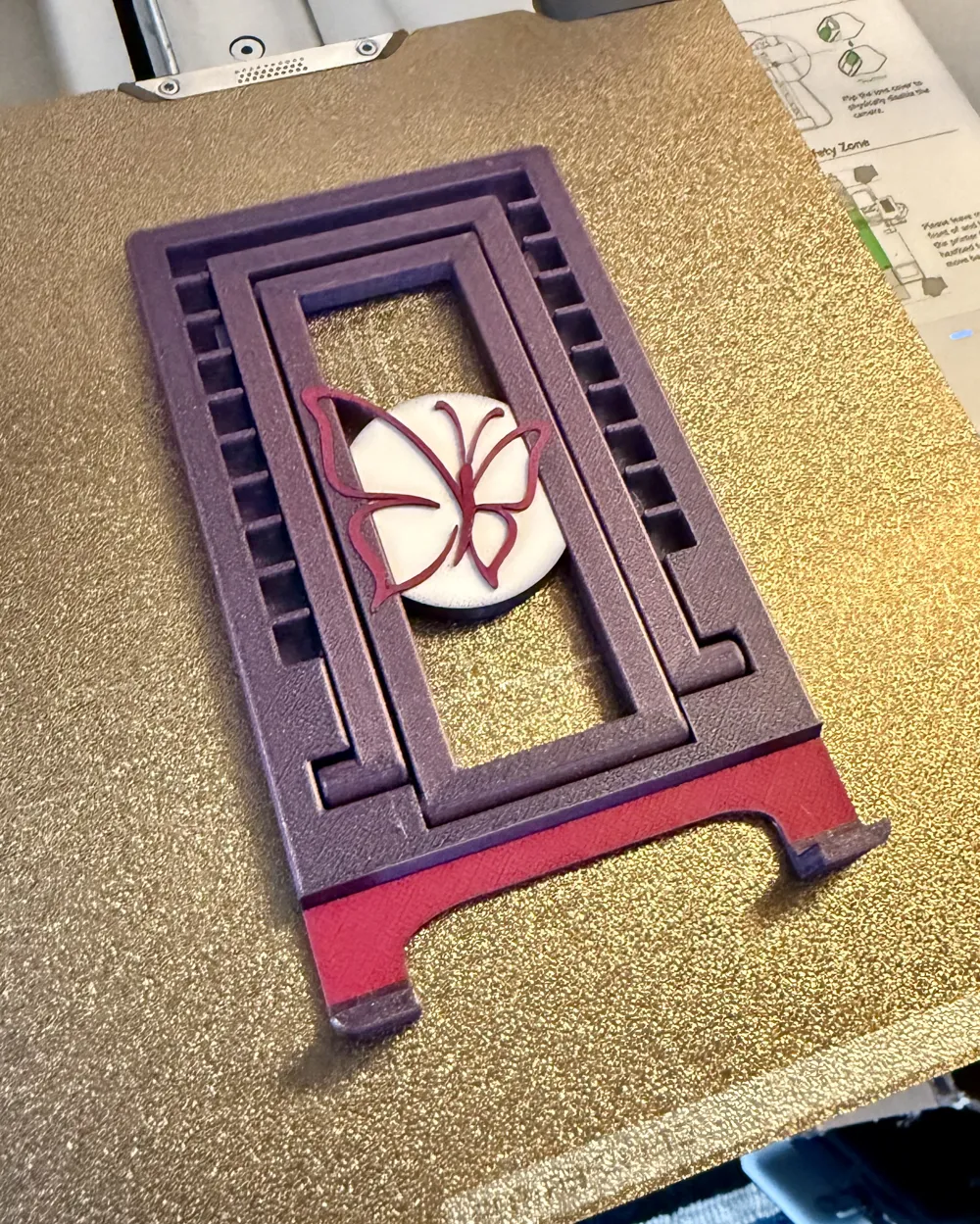 Butterfly Phone Stand - Free 3D Print Model - MakerWorld