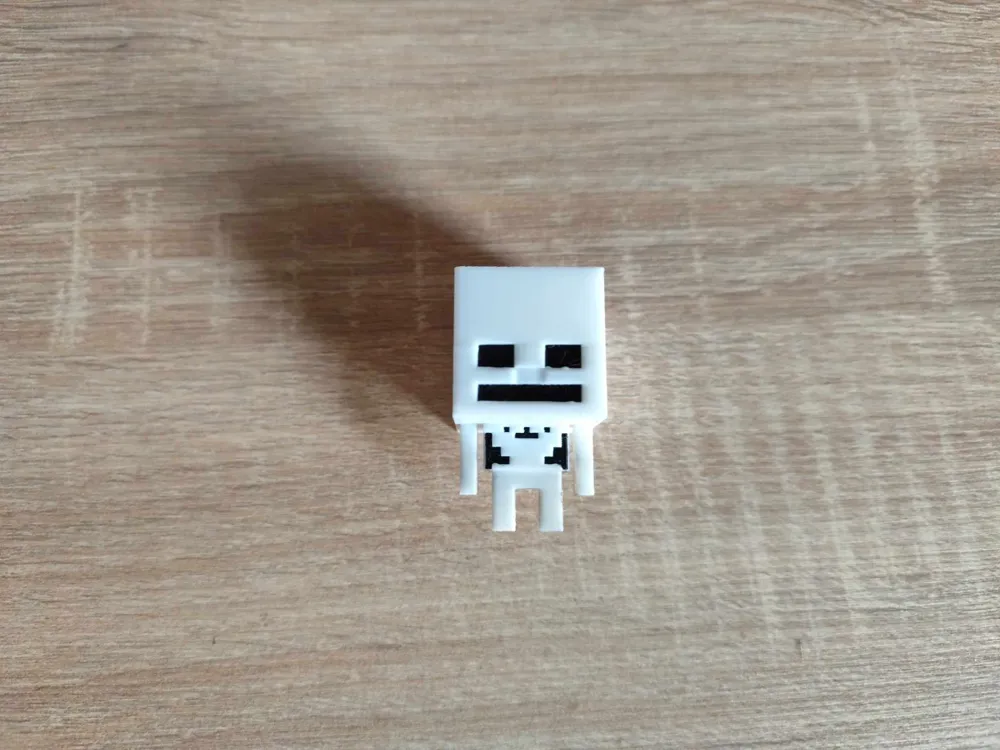 Cute skeleton keychain Minecraft by OrangeSs - MakerWorld