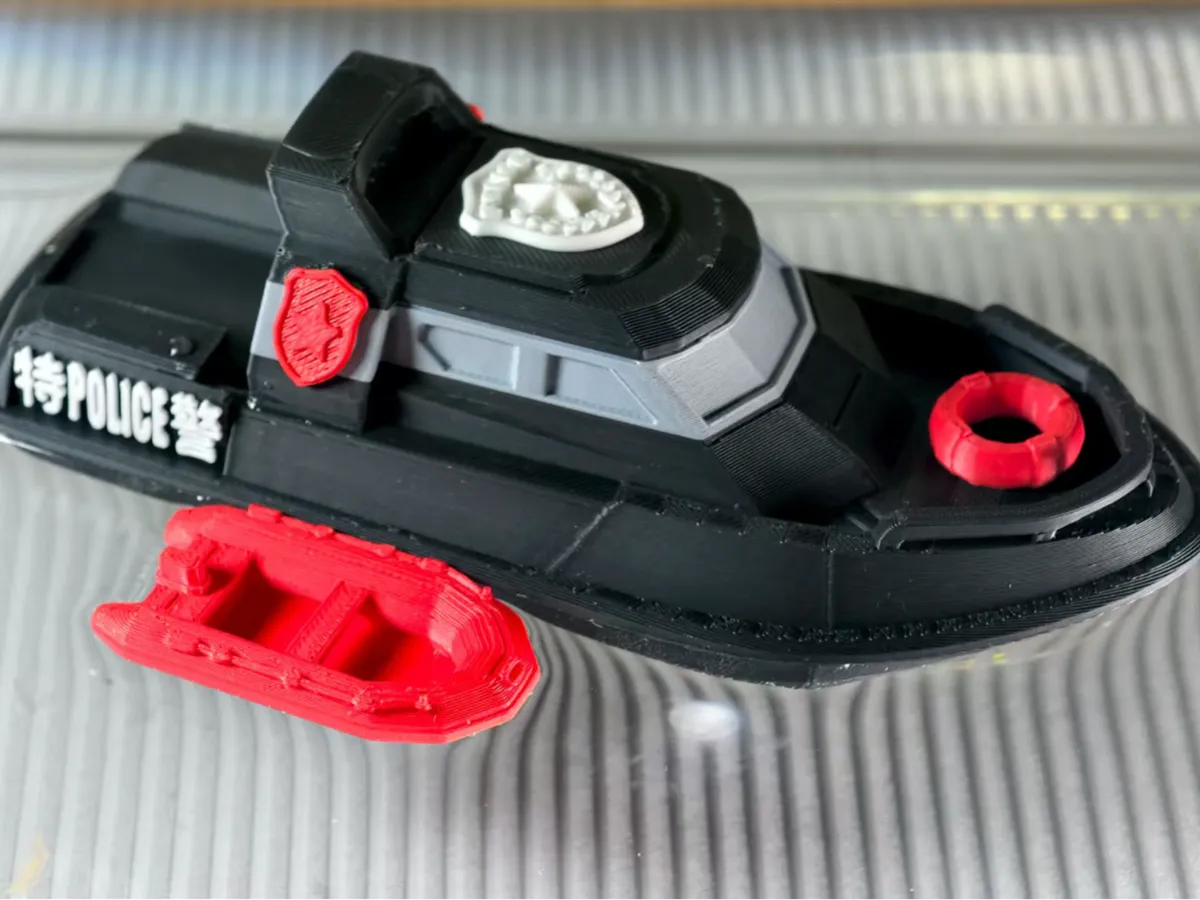 SWAT patrol speedboat, floatable, 2-hour print, assembleable ...