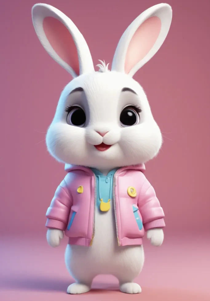 Pink Rabbit by 谷竹3D - MakerWorld