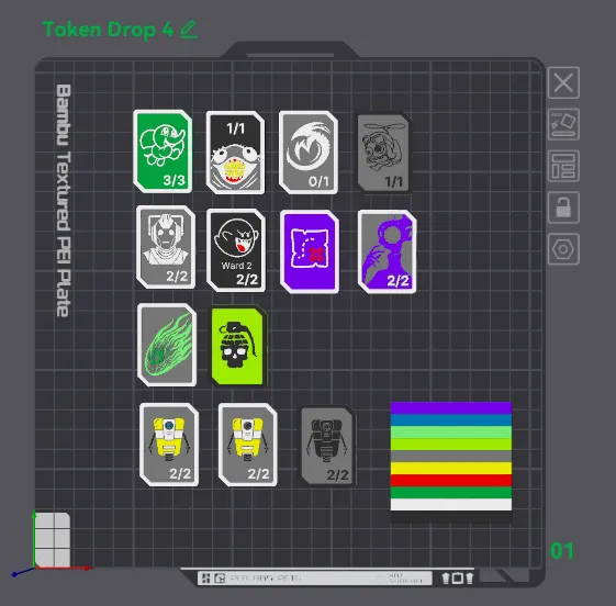 MTG Mini-Token-Drop 4 (including EOE) by Magarinemann MakerWorld ...