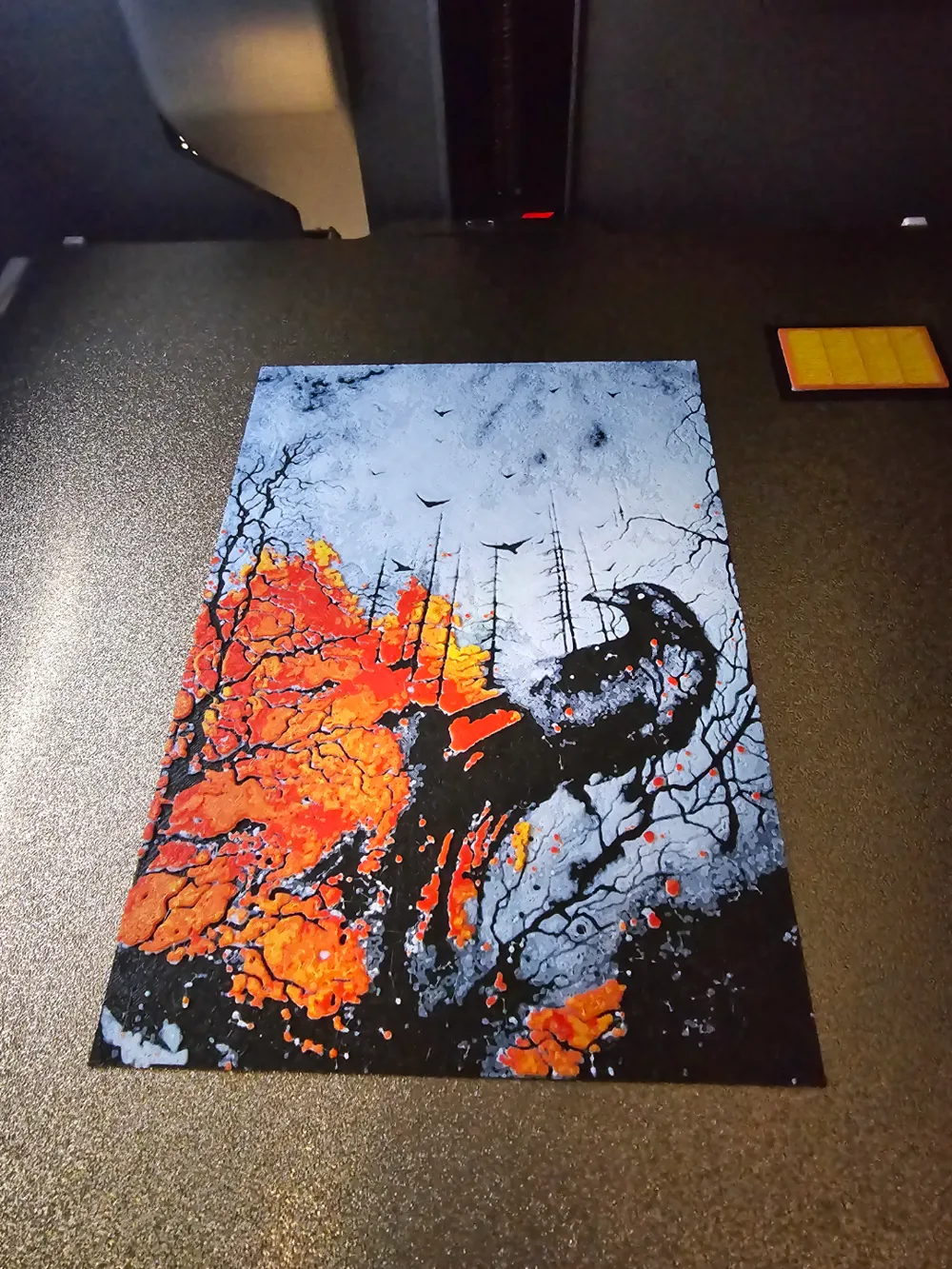 Fire Raven HueForge by Sully - MakerWorld