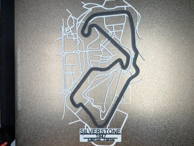 Silverstone circuit f1 track surrounding roads - Free 3D Print Model ...