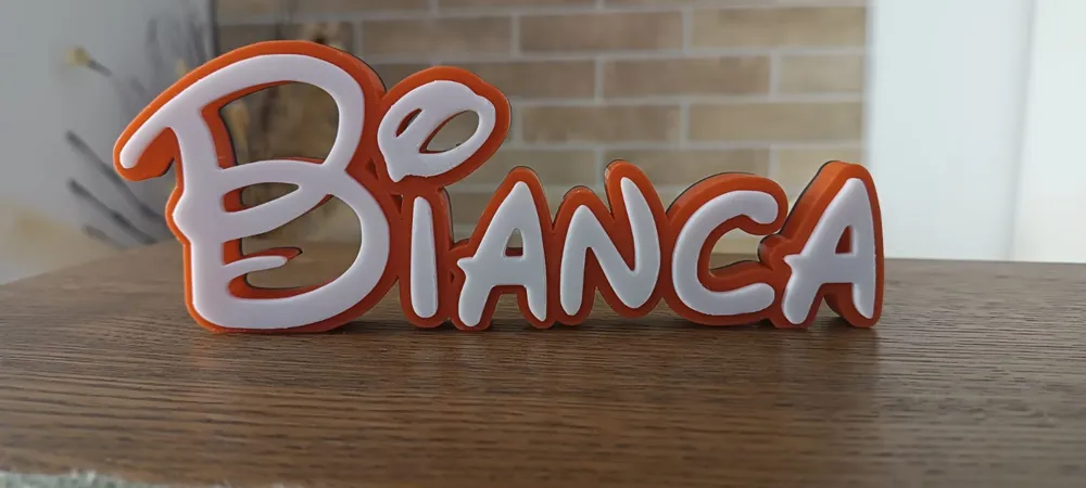 Bianca Disney Name Sign Decorate Room child Birth by Fabbiotto ...