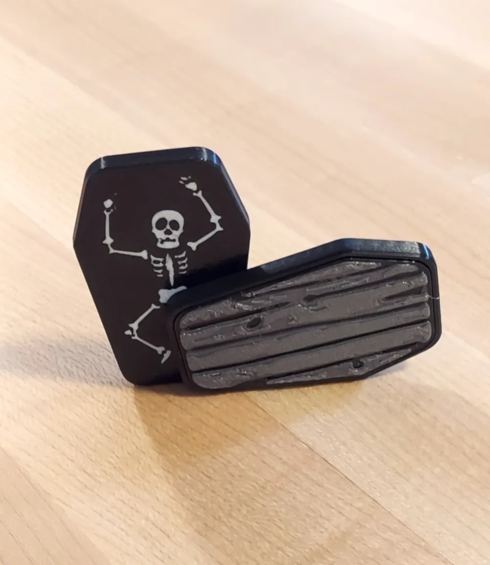 Coffin Slider (with Skeleton) Magnet Fidget Toy - Free 3D Print Model ...