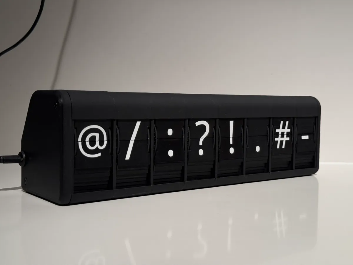 Split Flap Display - Extended Charset 48 flaps Remixed by Thom Koopman MakerWorld: Download Free ...