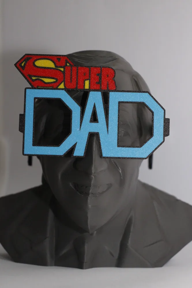 Super DAD Glasses - Father´s day by MarbQ MakerWorld: Download Free 3D ...