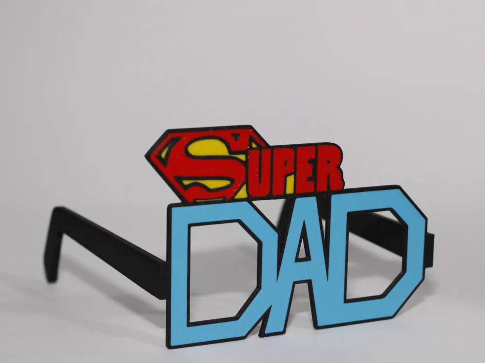 Super DAD Glasses - Father´s day - Free 3D Print Model - MakerWorld